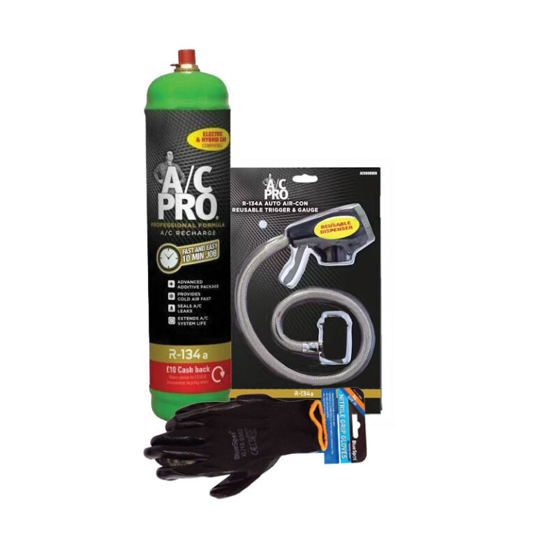 A/C Pro R134a Aircon Recharge Kit (Gas, Trigger & Gauge) - Classic Auto ...